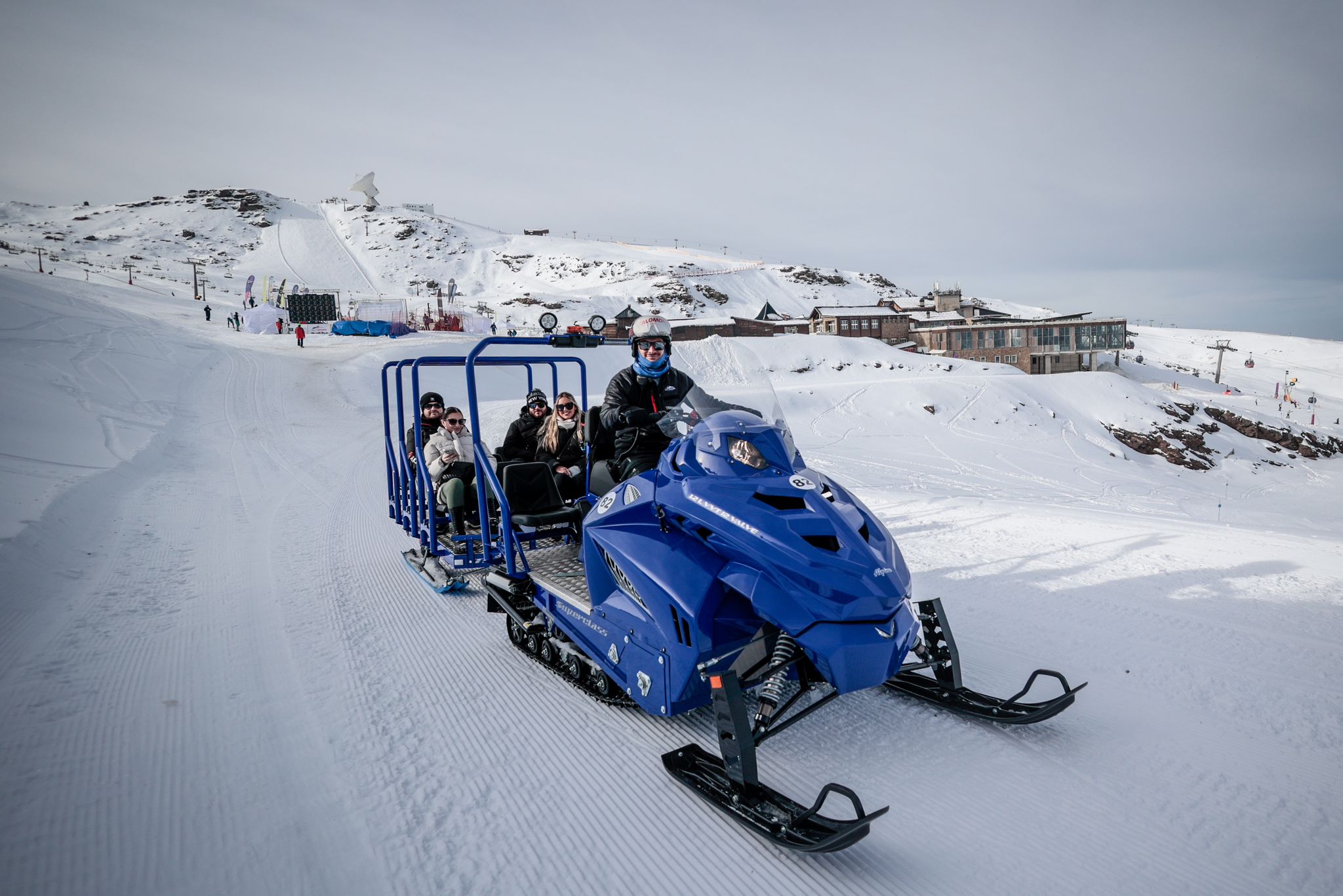 Snowmobile sleigh ride